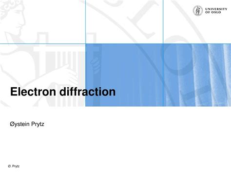 PPT Unveiling Electron Diffraction Understanding Wave Nature And Lattice Structure In TEM
