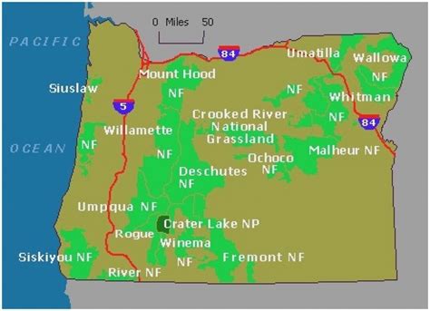 Oregon State Parks Camping Map