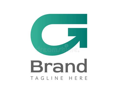 Letter G Logo Design Letter G With Arrow Logo Stock Vector