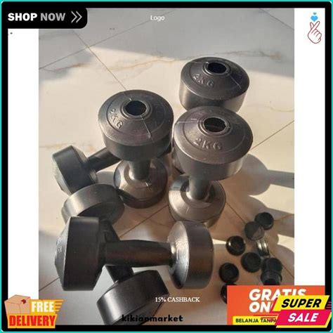 Jual Cover Barbel Dumbell 2kg Kosongan Tanpa Isi 2pcs Cod Shopee
