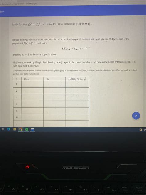 fixed point iteration unless otherwise required