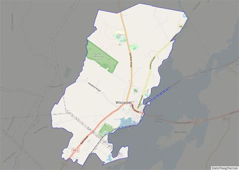 Map Of Wiscasset Cdp
