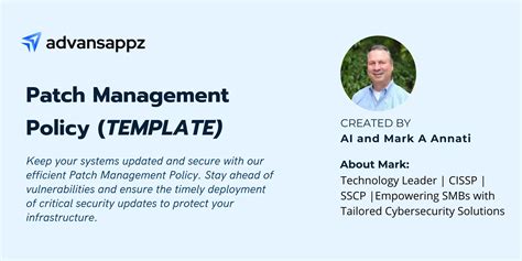 Patch Management Policy Template Advansappz