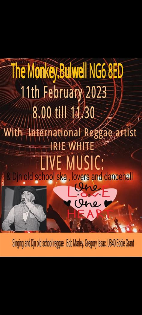 The Monkey Here At The Monkey We Have Irie White On The