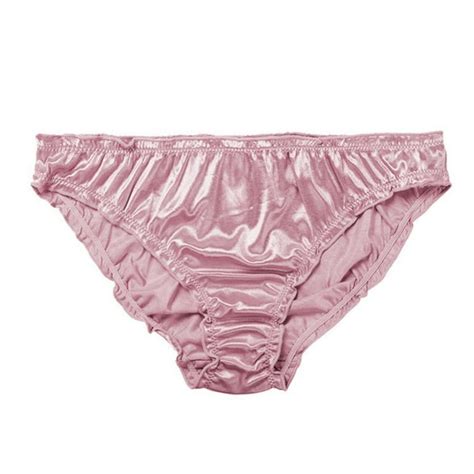 Pink Satin Bikini Panties