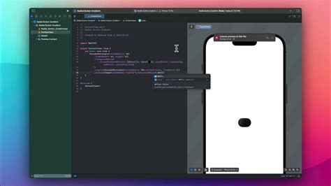 Swiftui Handbook 100 Radial Gradient Button Youtube