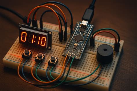 Arduino Countdown Timer With Tm1637 4 Digit Led Clock Display Arduino
