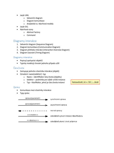 Jazyk Uml Jazyk Ocl Návrohové Vzory Pdf