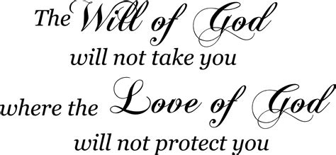 The Will Of God Will Not Take You Where The Love Of God Will Not