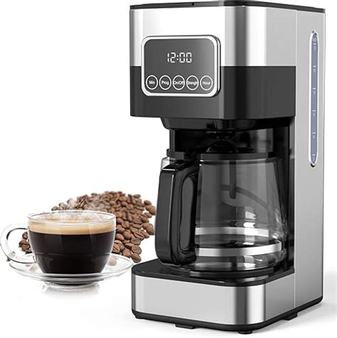 Kevche Cafetera Programable De 10 Tazas Cafetera Eléctrica De Goteo Con