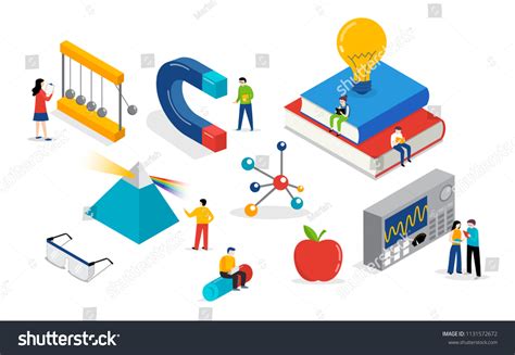 Physics Lab School Class Science Education Stock Vector Royalty Free