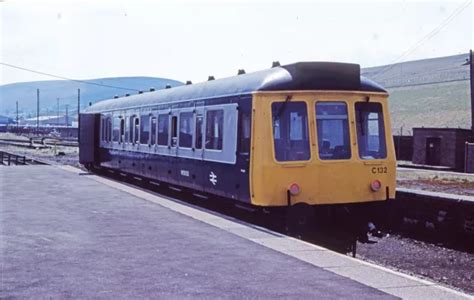 Orig 35mm Railway Slide Class 121 Dmu 55032 Rhymney 12 5 1984 And