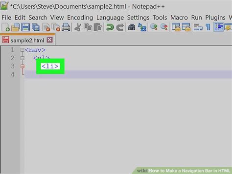 Easy Ways To Make A Navigation Bar In HTML With Pictures
