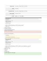 CS 3306 - SELF QUIZ - 1.docx - Started on State Completed on Time taken Grade Saturday 10 April ...