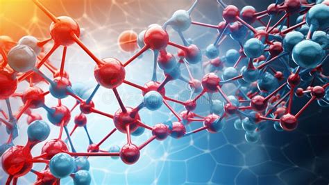 Molecules Model Molecular Structure At The Atomic Level Stock
