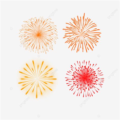 아름다운 일러스트 불꽃이 신년을 경축하다 축제 지독한 Png 일러스트 및 Psd 이미지 무료 다운로드 Pngtree