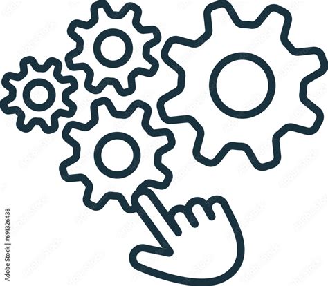 Operation Management Icon Monochrome Simple Sign From Operation Management Collection