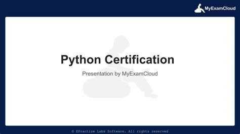 Python Certification Ppt