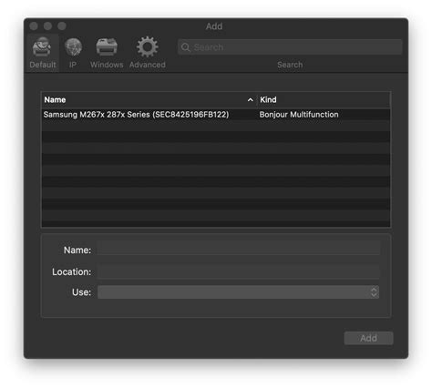 mac osx bonjour multifunction not recognized server fault