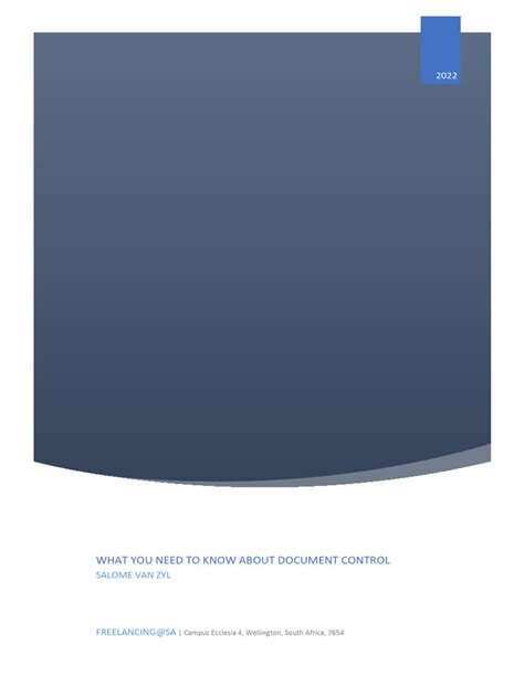 Guidance To Document Control Pdf