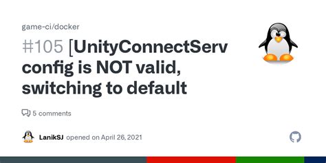 [unityconnectservicesconfig] config is not valid switching to default
