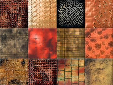 Premium Photo A Col Of Different Textures And Textures Generative Ai