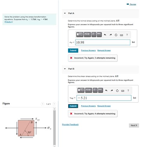 [solved] solve the problem using the stress transformation