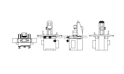 Grinding Machine Free Cad Drawings