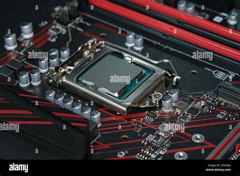Components On Computer Motherboard Hi Res Stock Photography And Images Alamy