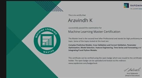 Aravindh K On Linkedin I Am Thrilled To Have Successfully Completed A