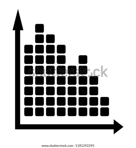 Bar Graph Relative Frequencies Depicting Histogram Stock Vector