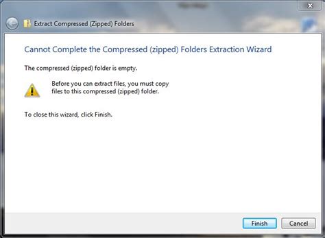 The Compress Zipped Folder Is Empty Microsoft Community