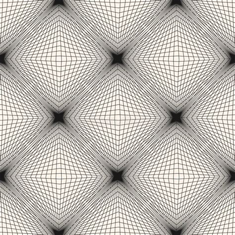 Abstract Vector Geometric Line Seamless Pattern Warped Grid Optical Abstract Vector Geometric Line Seamless Pattern Warped Grid Optical
