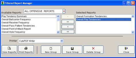 Filtered Reports Help