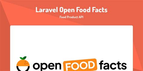 laravel open food facts food product api made with laravel