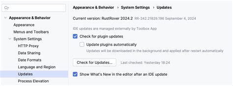 Update Rustrover Rustrover Documentation