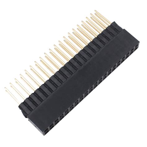 2x20 pins extra tall female 0 1 pitch stacking header for