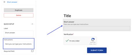 Help What Are Form Field Instructions 123formbuilder