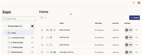 Drag And Drop Zaps Into Folders Zapier Community