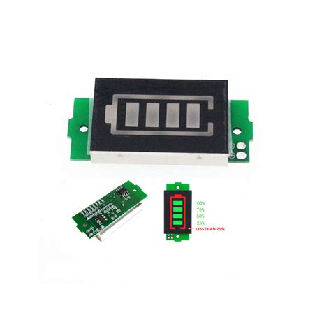 Lithium Battery Fuel Gauge Display Battery Level Indicator Module 1S 8S