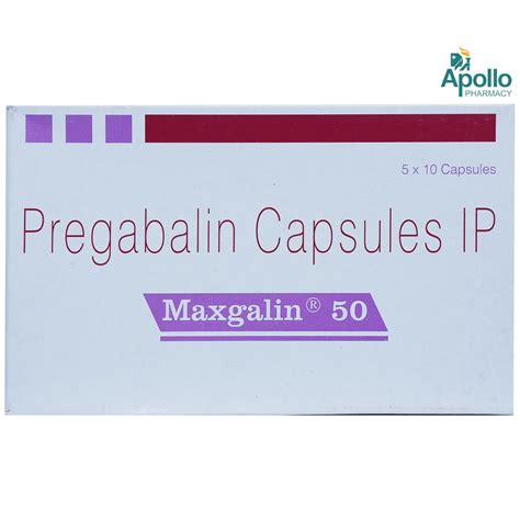 Maxgalin 50 Capsule 10s Price Uses Side Effects Composition