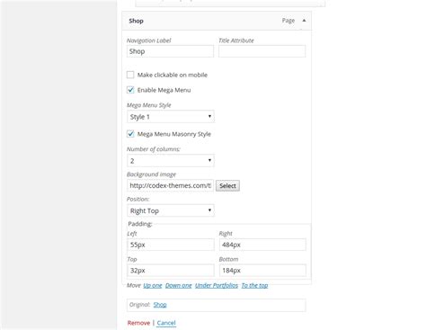 How To Add Mega Menu Using Built In Settings Thegem Wordpress