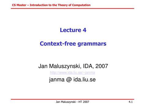 PPT Understanding Context Free Grammars Definitions Ambiguity And Beyond PowerPoint