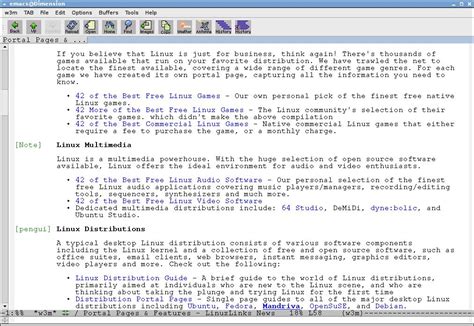 emacs editor and lots more linuxlinks