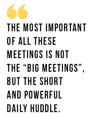 Why The 15 Minute Daily Huddle Is Critical To Scale Up Your Business