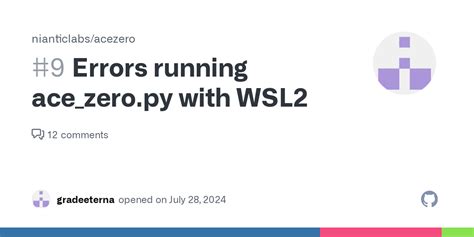 errors running ace zero py with wsl2 · issue 9 · nianticlabs acezero