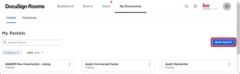 Create And Manage Docusign Form Packets For Your Docusign Rooms Agents Kw Answers