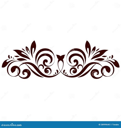 Floral Element Stock Vector Illustration Of Leaf Backdrop 38999640