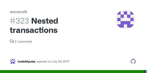 nested transactions · issue 323 · dotnet ef6 · github