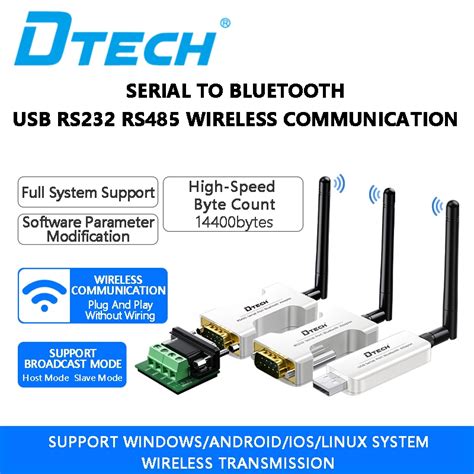 Dtech Rs232 Serial Port To Bluetooth Serial Port Module To Rs232 485